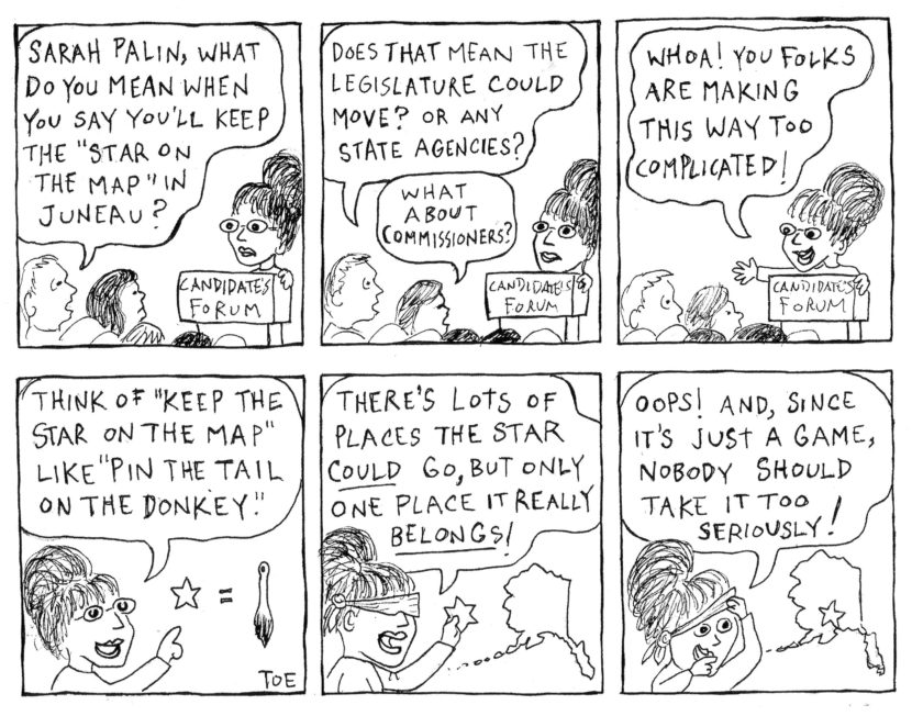 Political cartoonist's book highlights Palin, Alaska