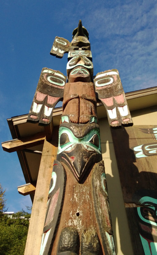 Carvers begin on new Gajaa Hit totem poles