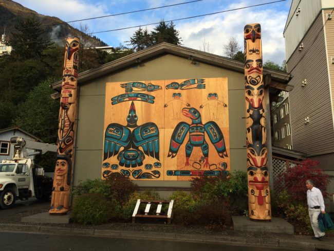 Gajaa Hit totem pole raisings draws close to 500 spectators