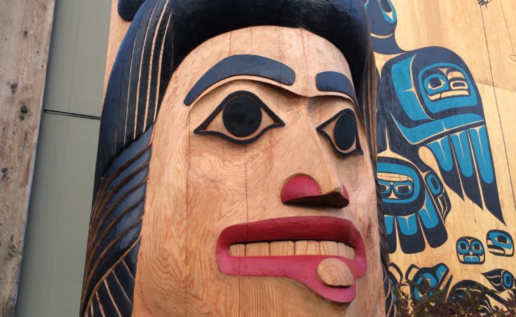 Gajaa Hit totem pole raisings draws close to 500 spectators