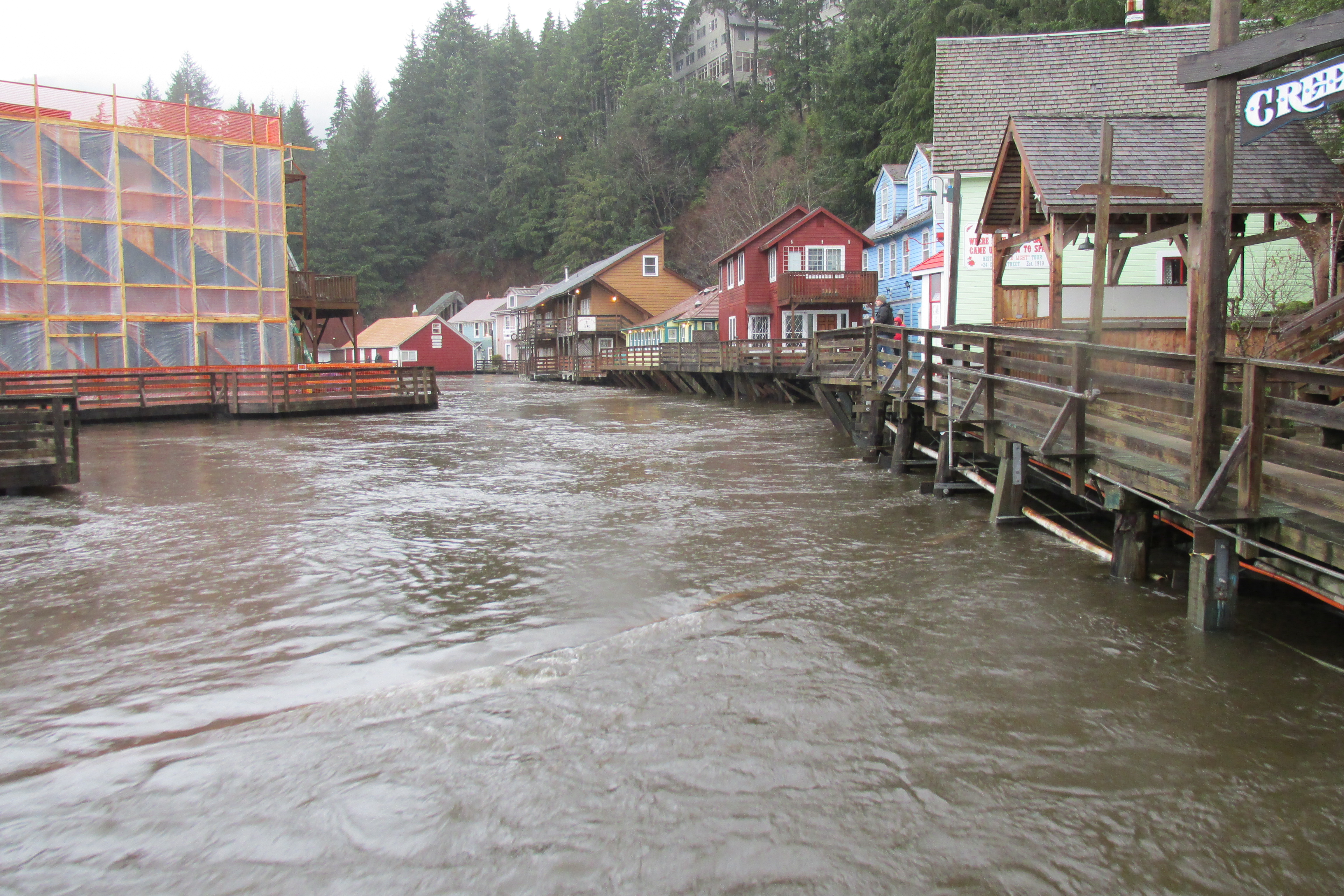 Flooding, high tide cause evacuations in Ketchikan