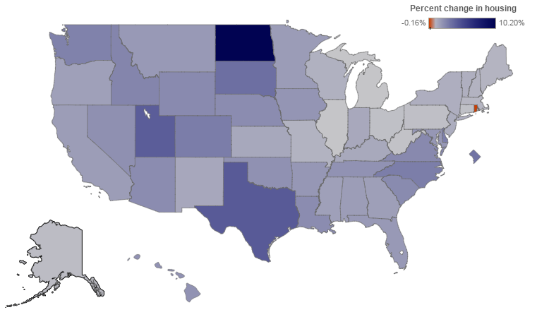 Where Has Housing Grown the Fastest Since 2010?