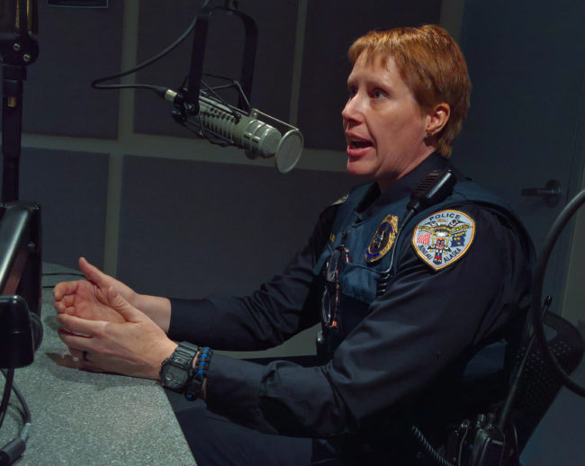 Instead of handcuffs, Juneau police bring services to Bergmann Hotel