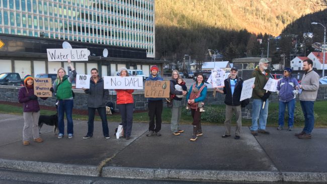 Juneau locals protest DAPL outside senators’ offices
