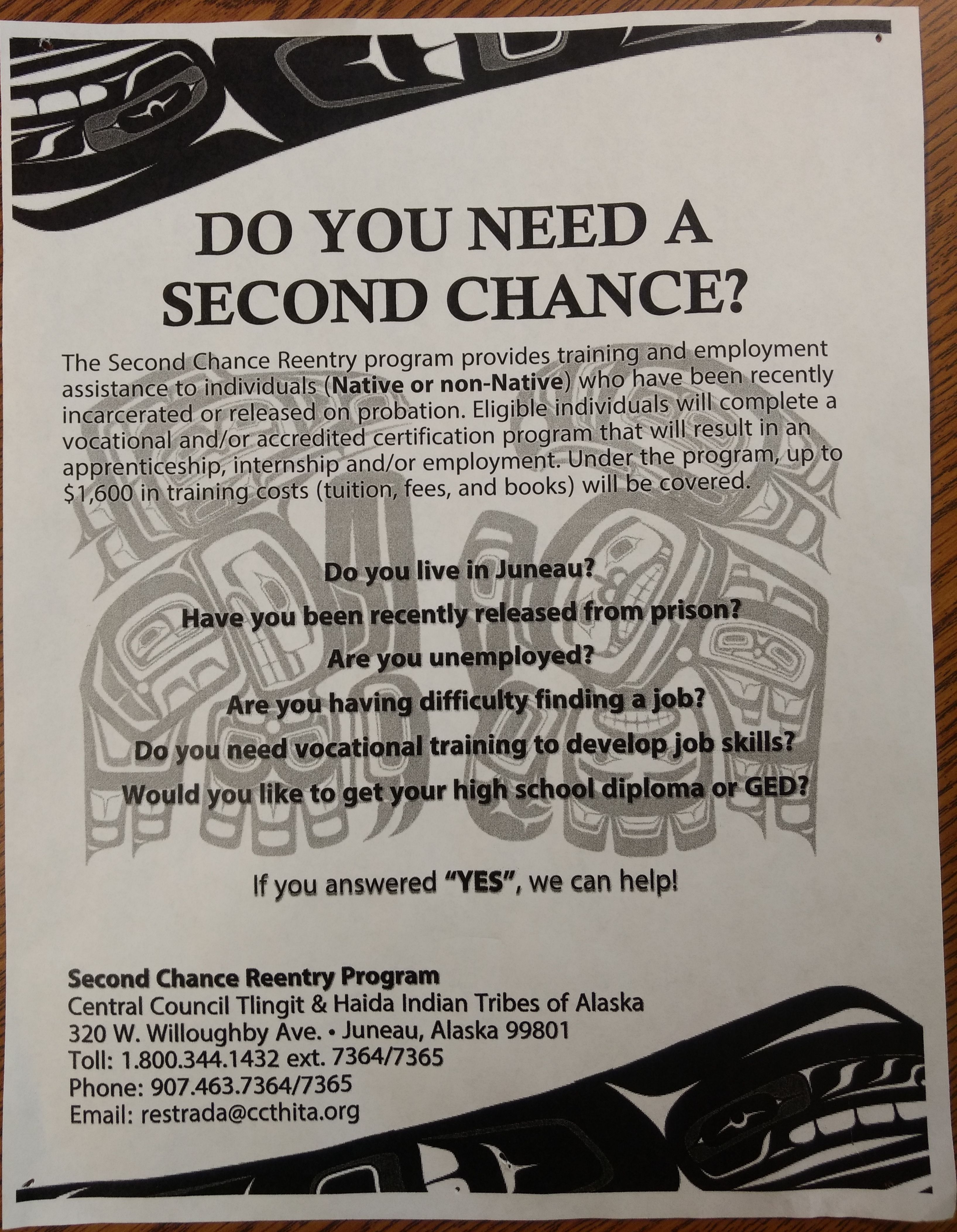 Juneau's ex-prisoners lose Second Chance program