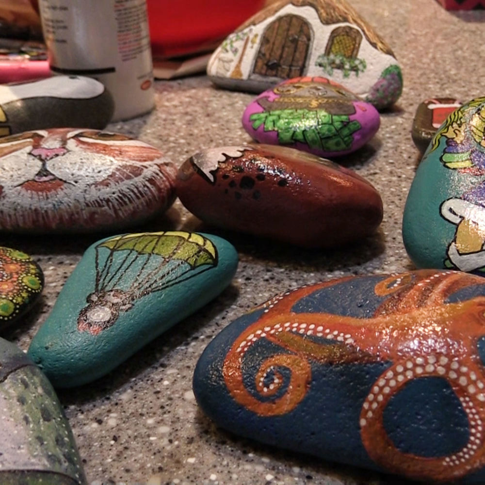 The painted rocks of Juneau