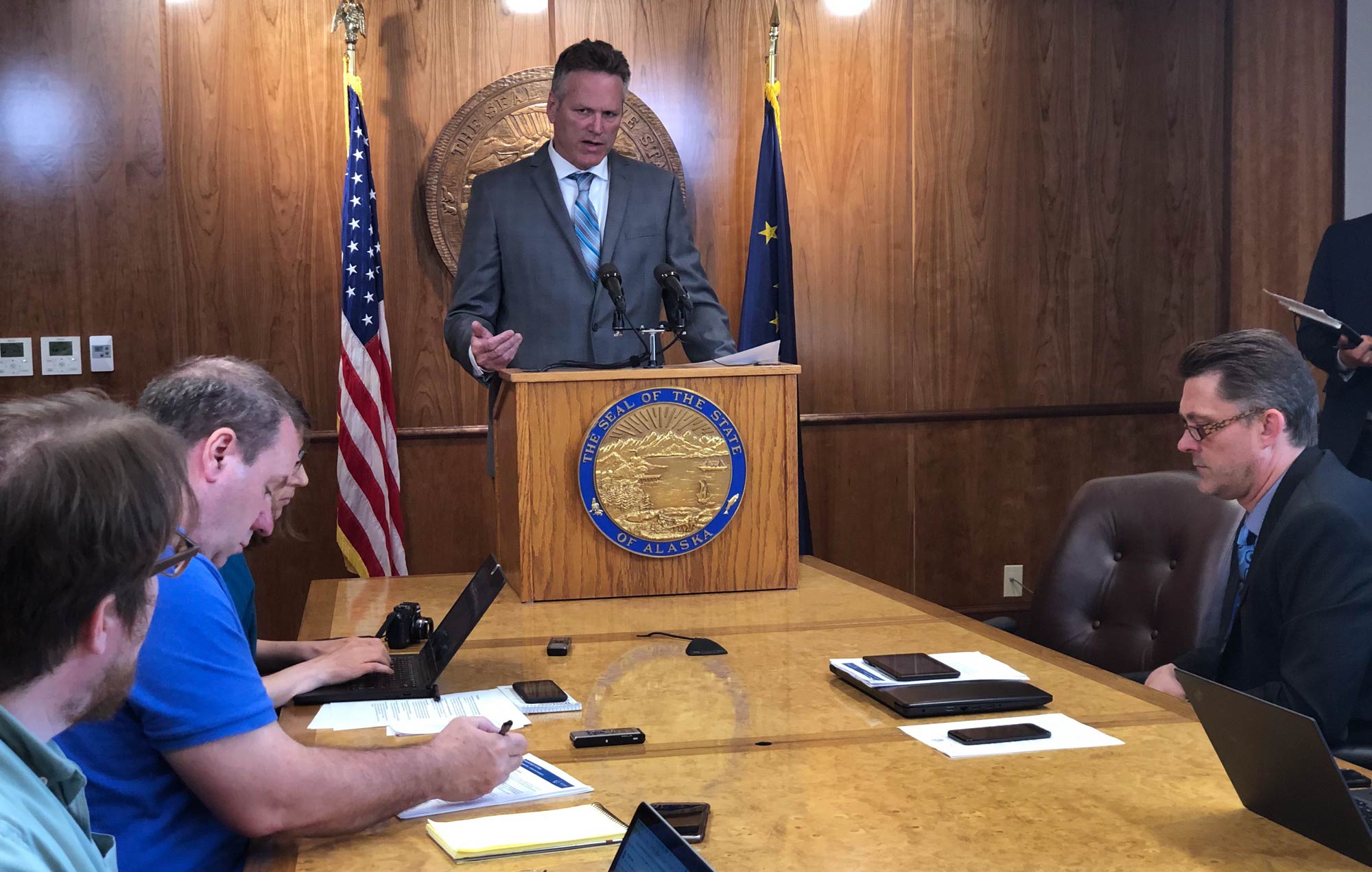 Updated: Gov. Dunleavy unveils line item vetoes and signs operating budget