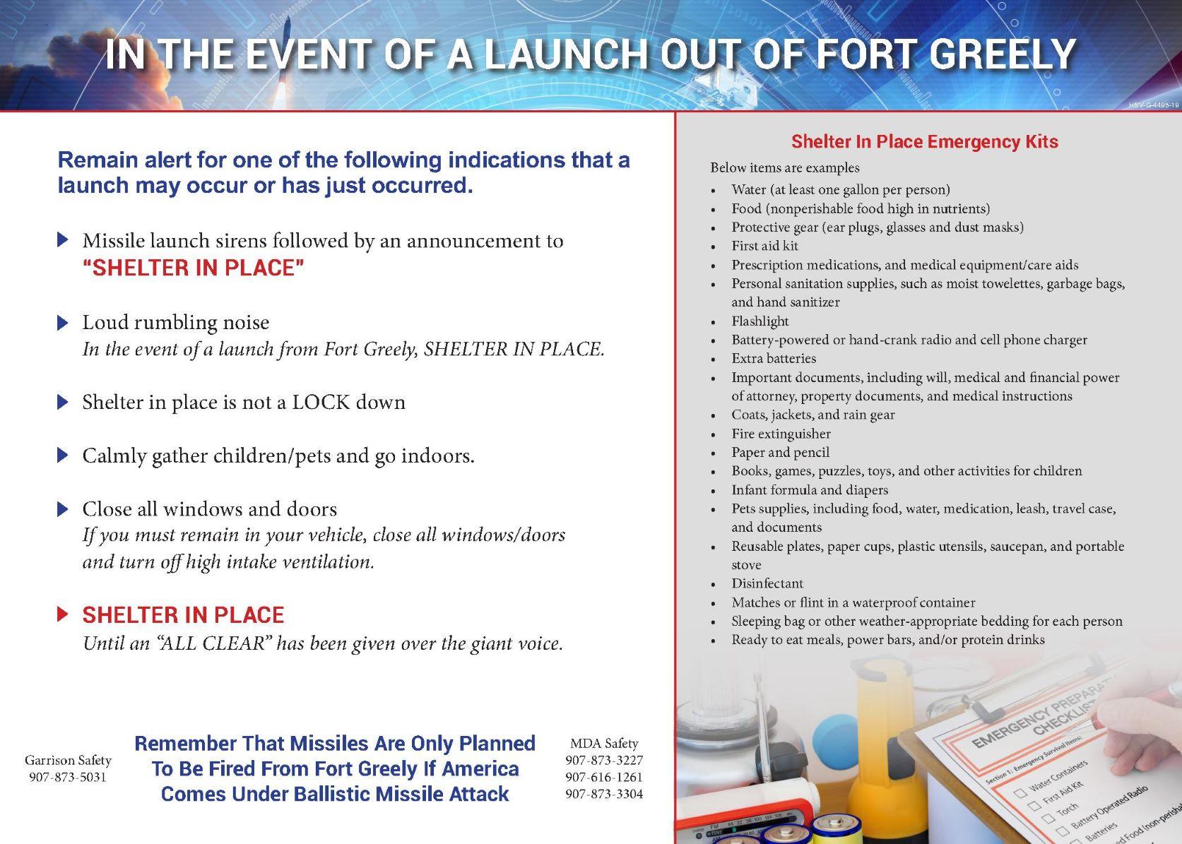 Recent missile launch alerts direct Fort Greely residents, workers to ...