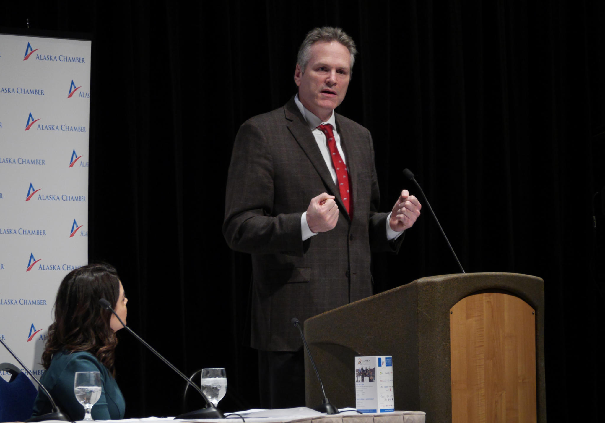 Dunleavy promotes resource development in speech to Alaska business leaders
