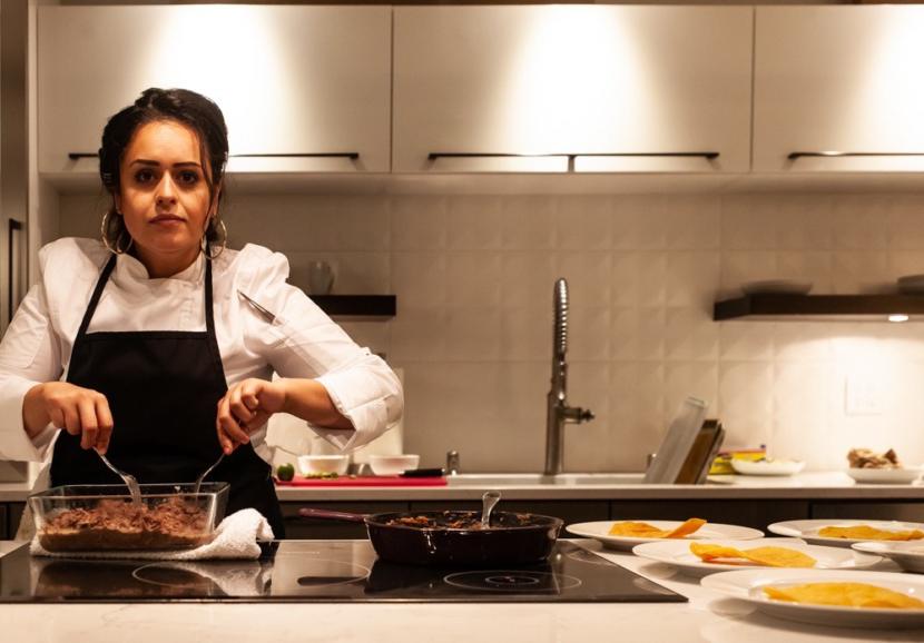 Isolation belly dance moves and chef Amara Enciso