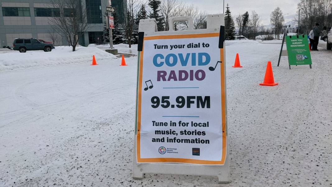 At an Anchorage testing site, 'COVID Radio' broadcasts local music and ...