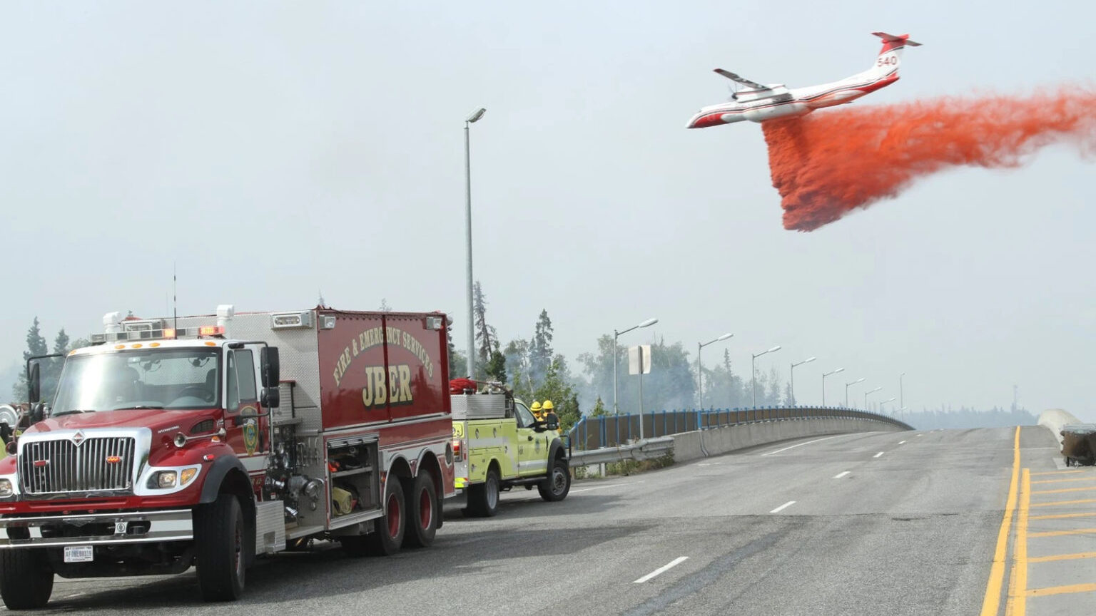 Crews work to contain 13-acre wildfire in East Anchorage