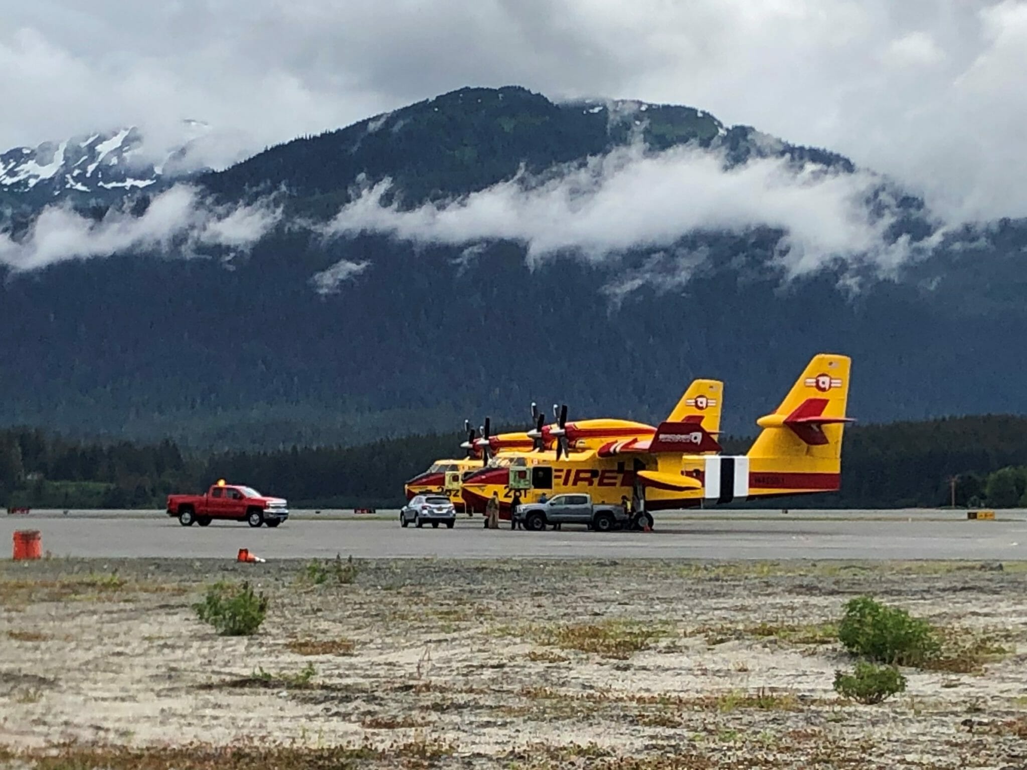 Super Scooper firefighting planes stop over in Juneau