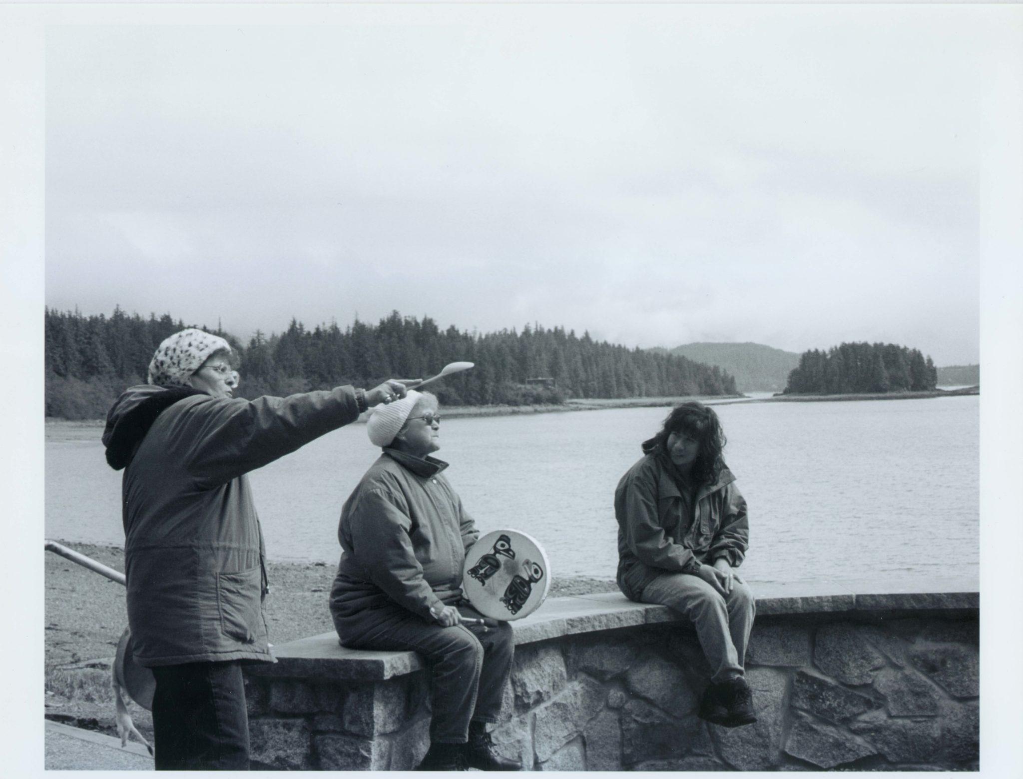 What happened to the village, gardens and fish camp at Auke Rec?