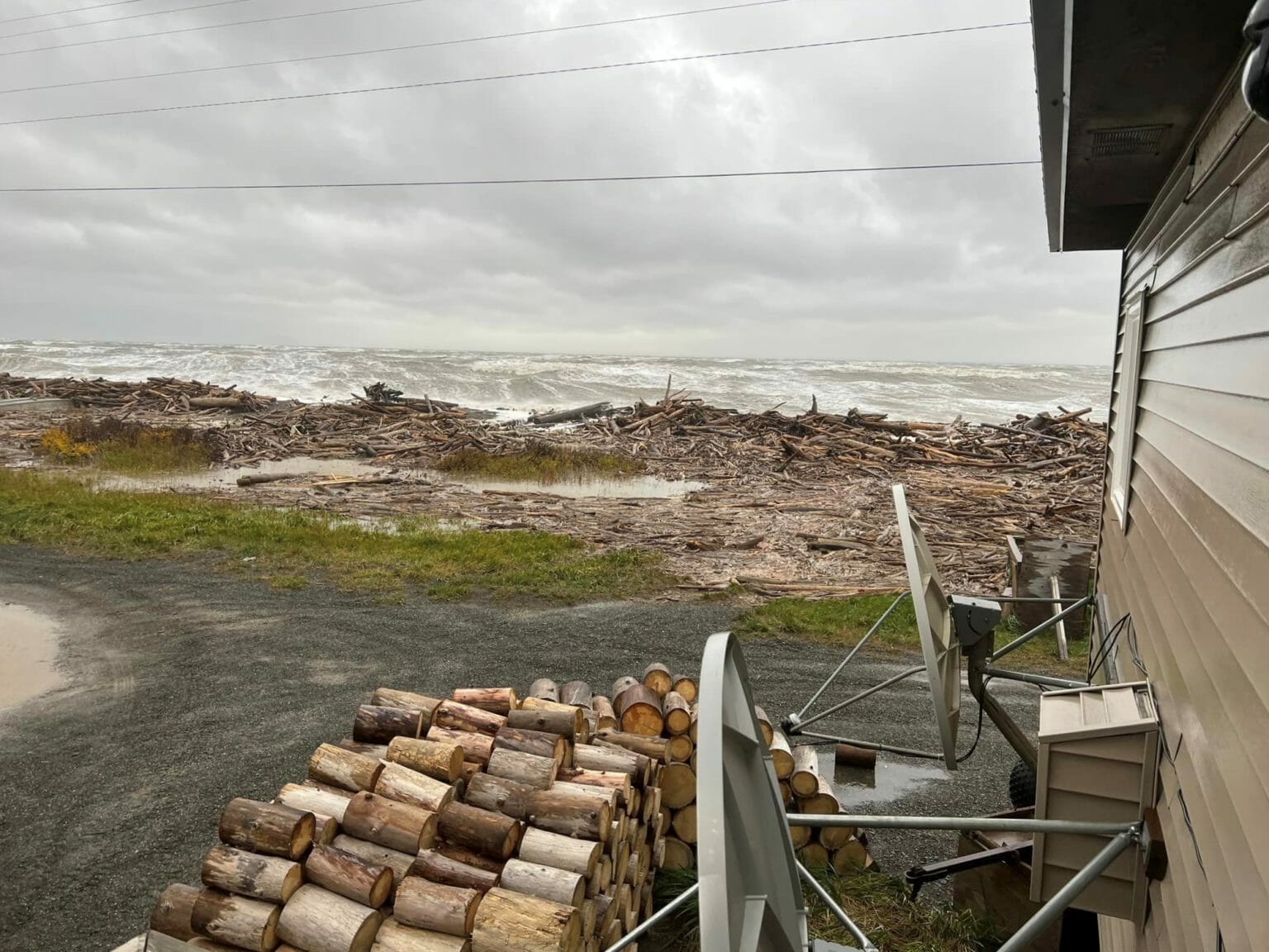 Storm destroys Shaktoolik’s berm, its main protection from the sea