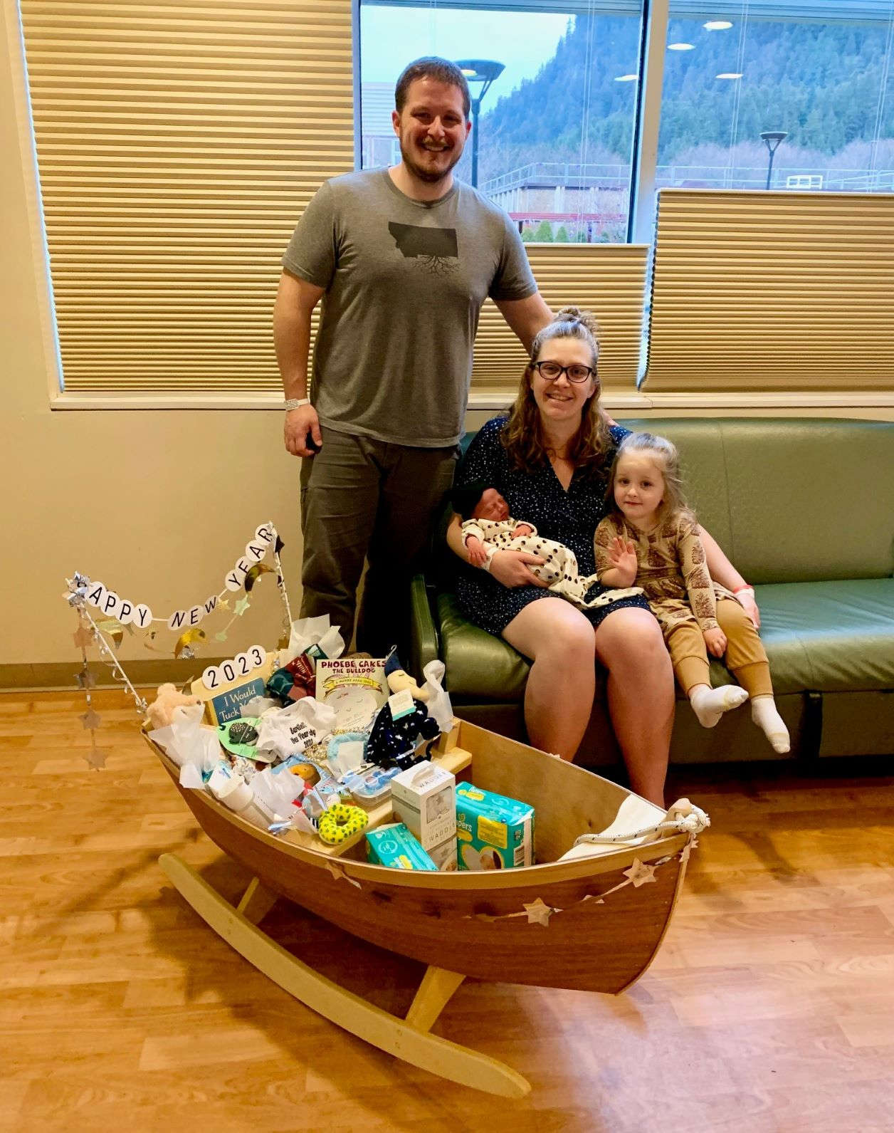 Woodworking couple builds little boats for the first baby born in ...