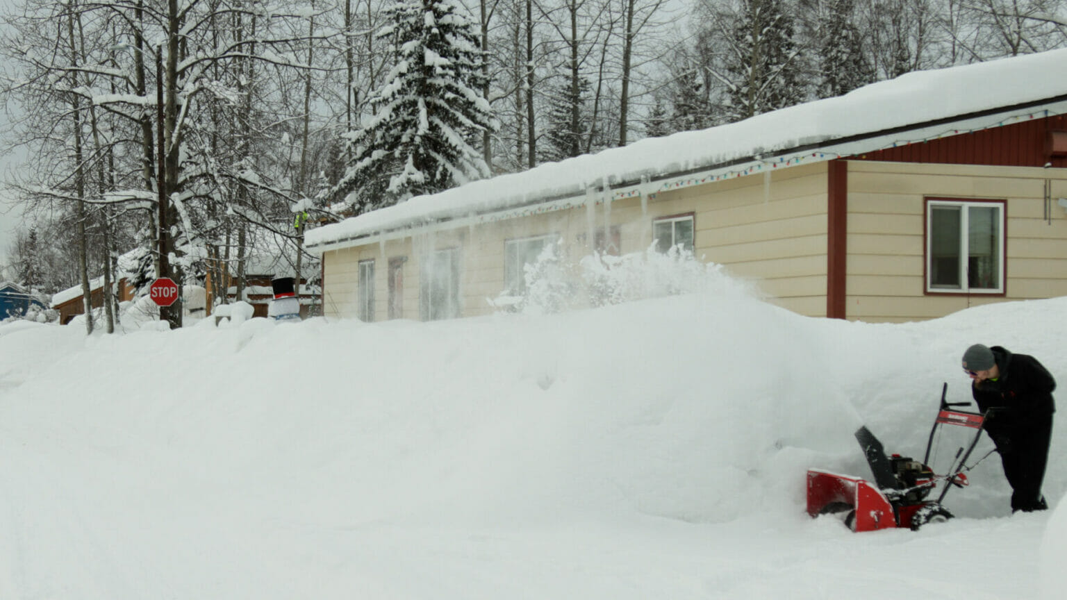 Anchorage has seen almost double its usual snowfall since December