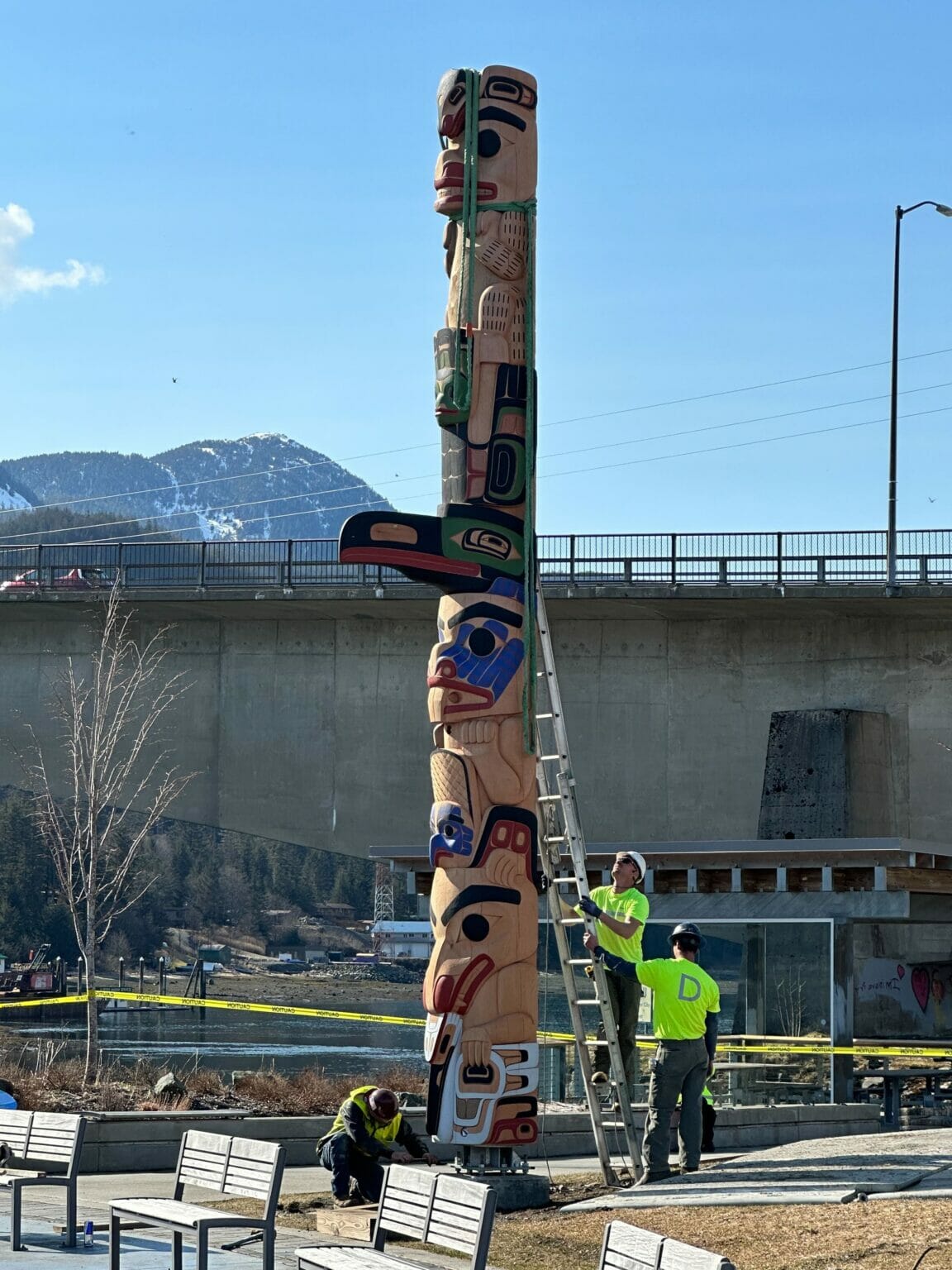 A dozen new totem poles will be dedicated in Juneau on Saturday