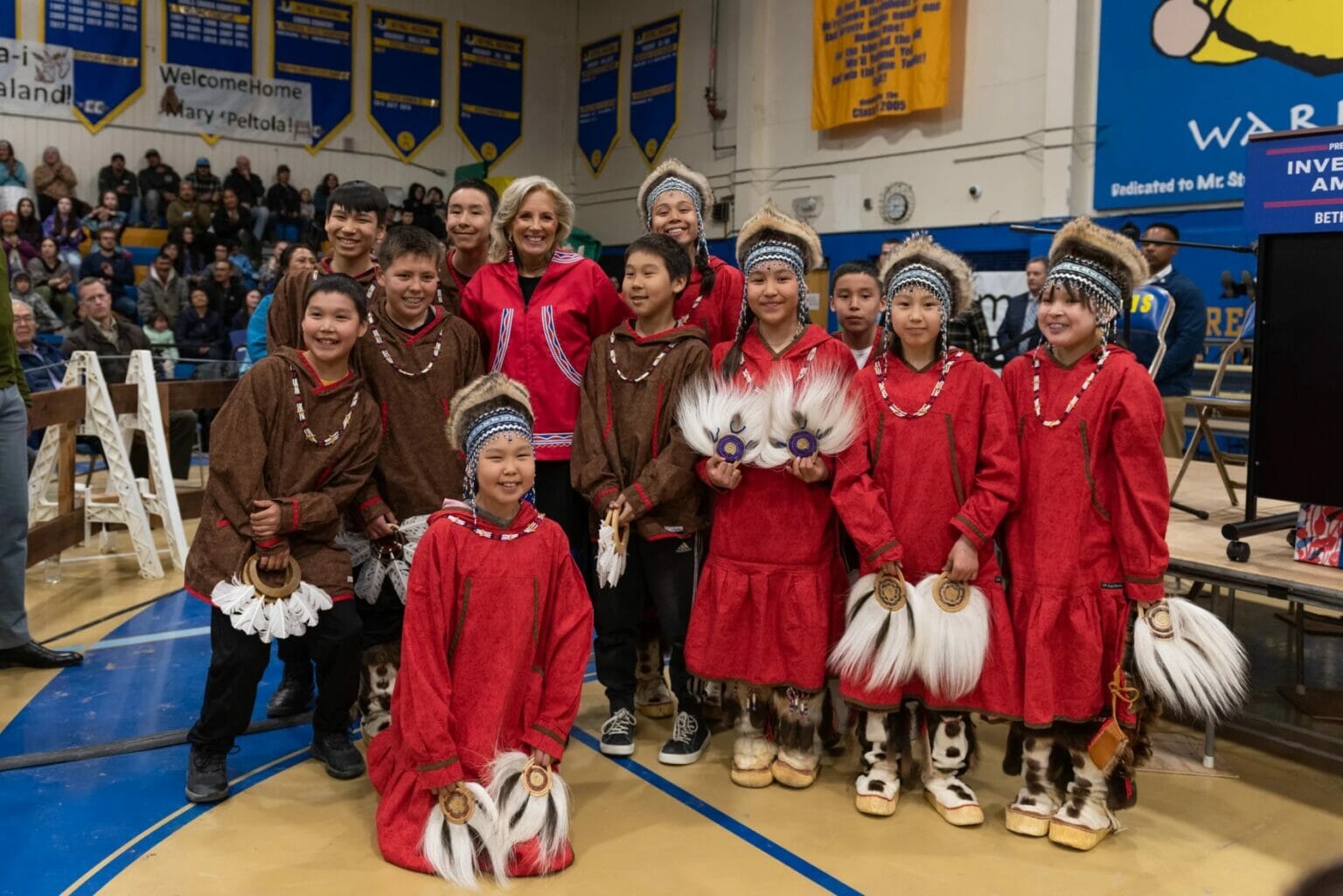 First Lady Jill Biden and Interior Secretary Deb Haaland visit Bethel