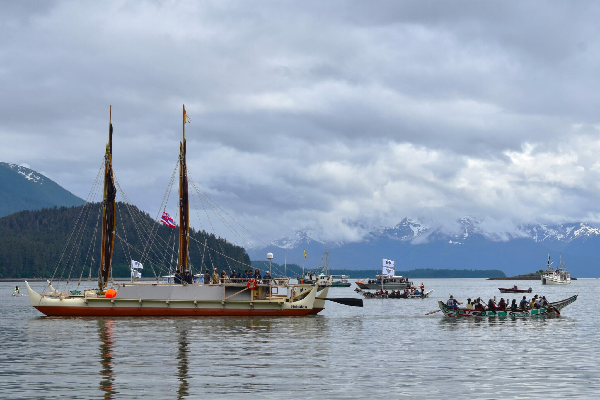 Juneau welcomes Polynesian voyaging canoe before it sets out on 4-year ...