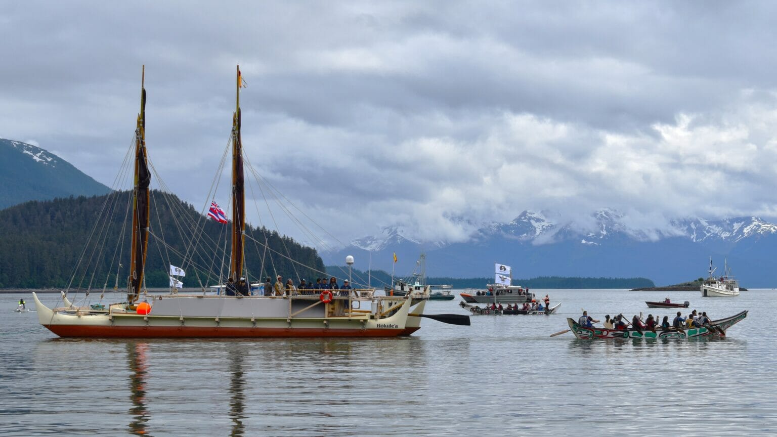 Juneau welcomes Polynesian voyaging canoe before it sets out on 4-year ...