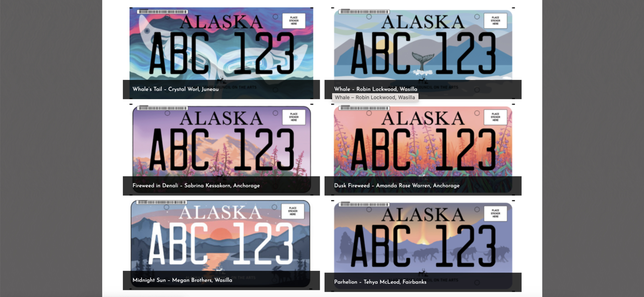 Arts council asks Alaskans to pick a new license plate while DMV rolls ...