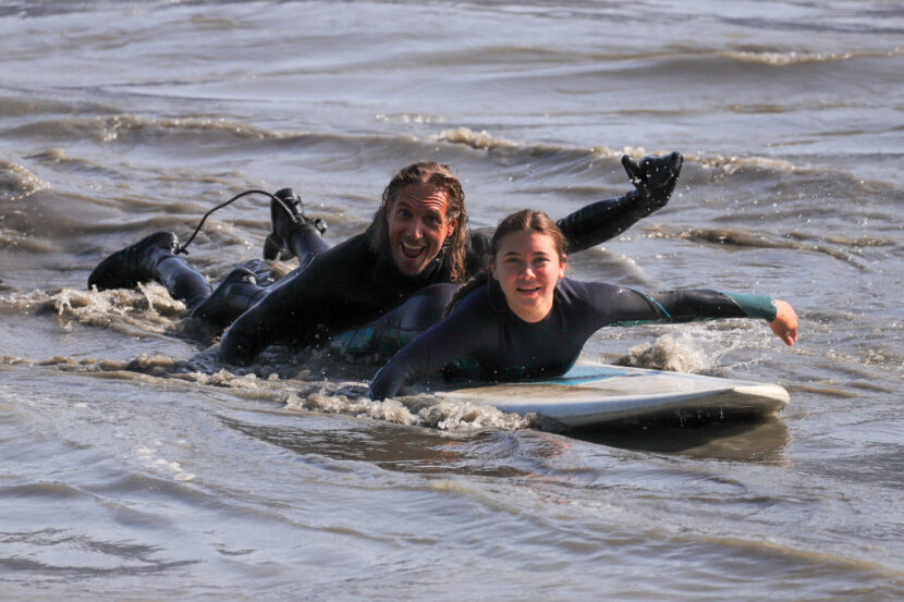 Surfers in Turnagain Arm catch the country’s longest wave: 'It's trippy'