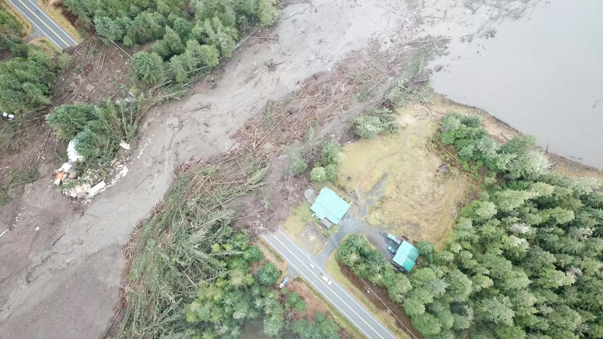 Power restored to homes cut off by last week's Wrangell landslide