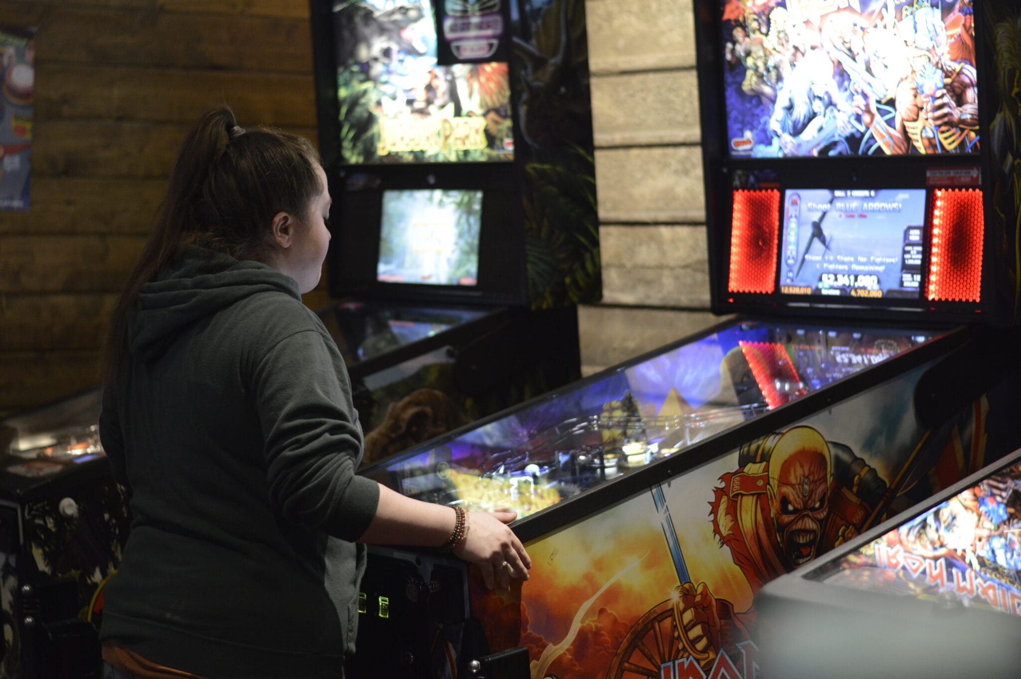 Juneau players hone their skills at women-only pinball nights
