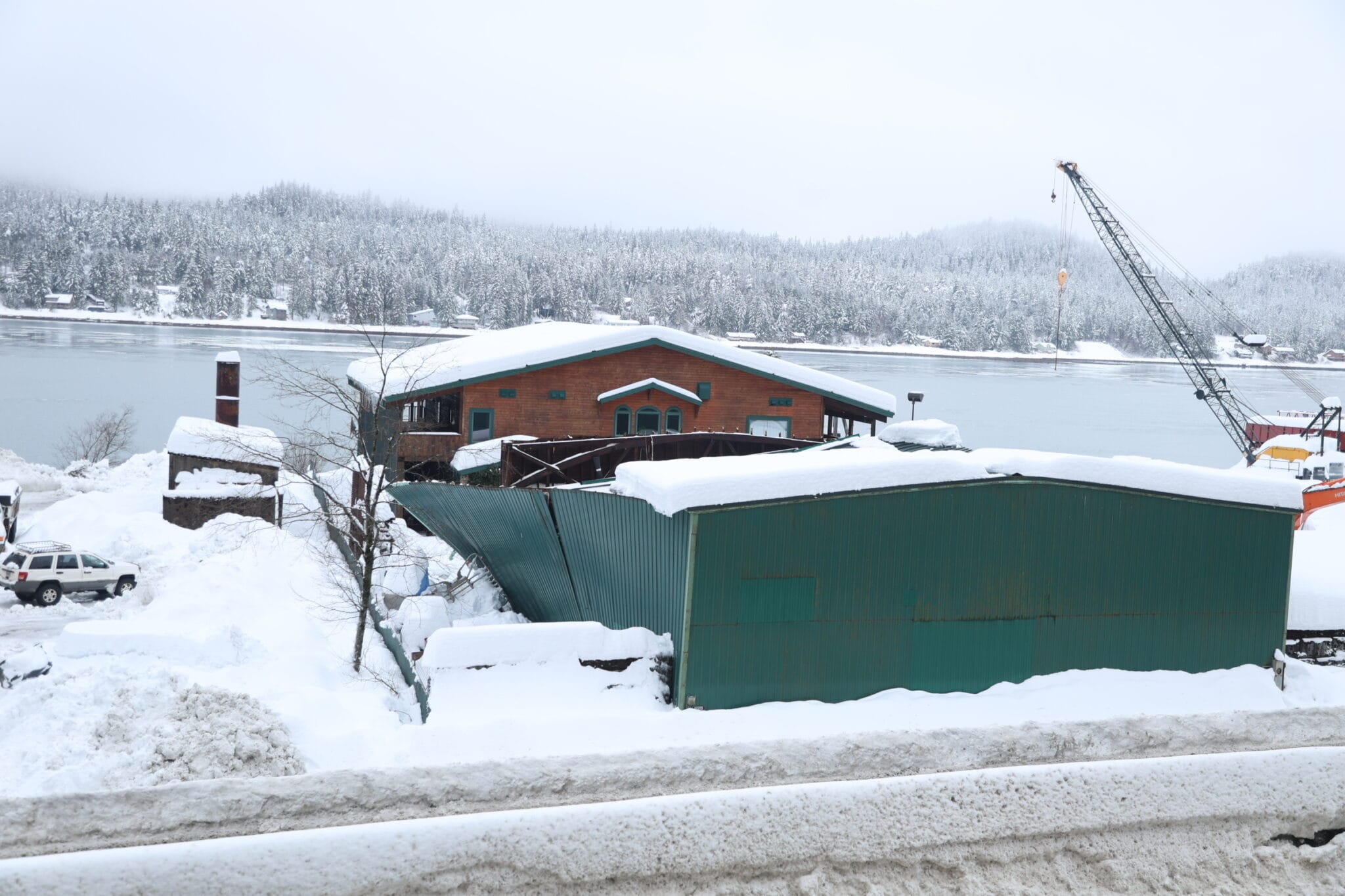 Roofs collapse, boats sink under the weight of Juneau’s heavy snow