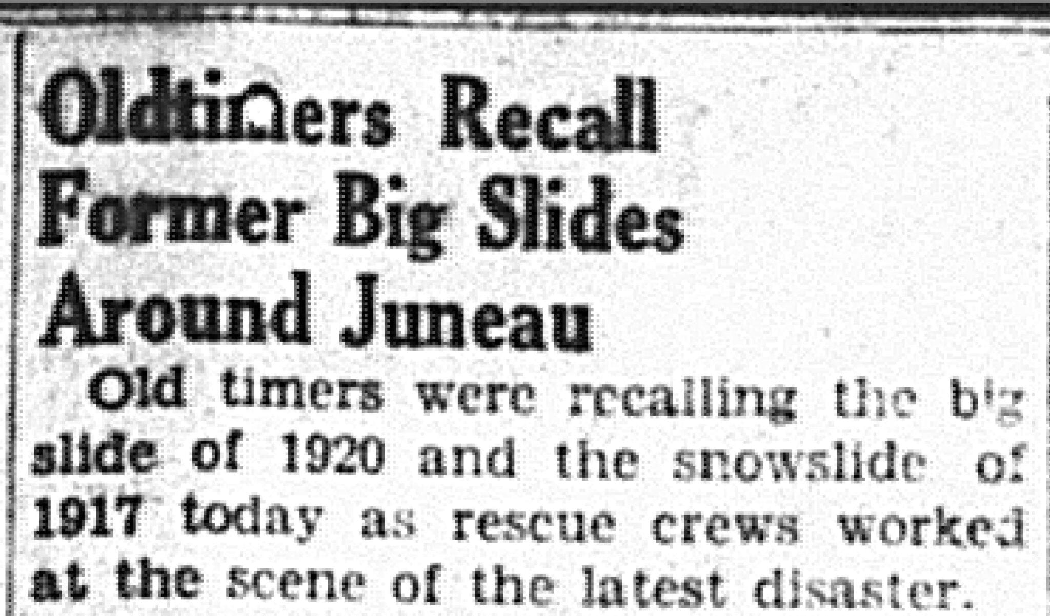 Juneau’s deadliest landslide tore through downtown like a ‘mighty ...