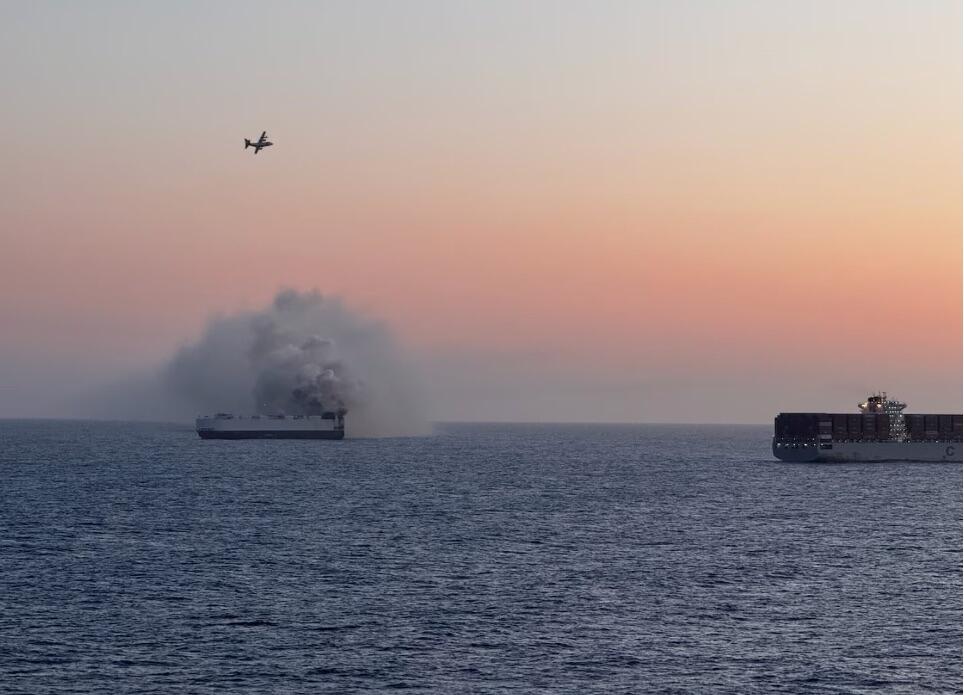 After 2-week burn, cargo ship carrying thousands of vehicles sinks in ...