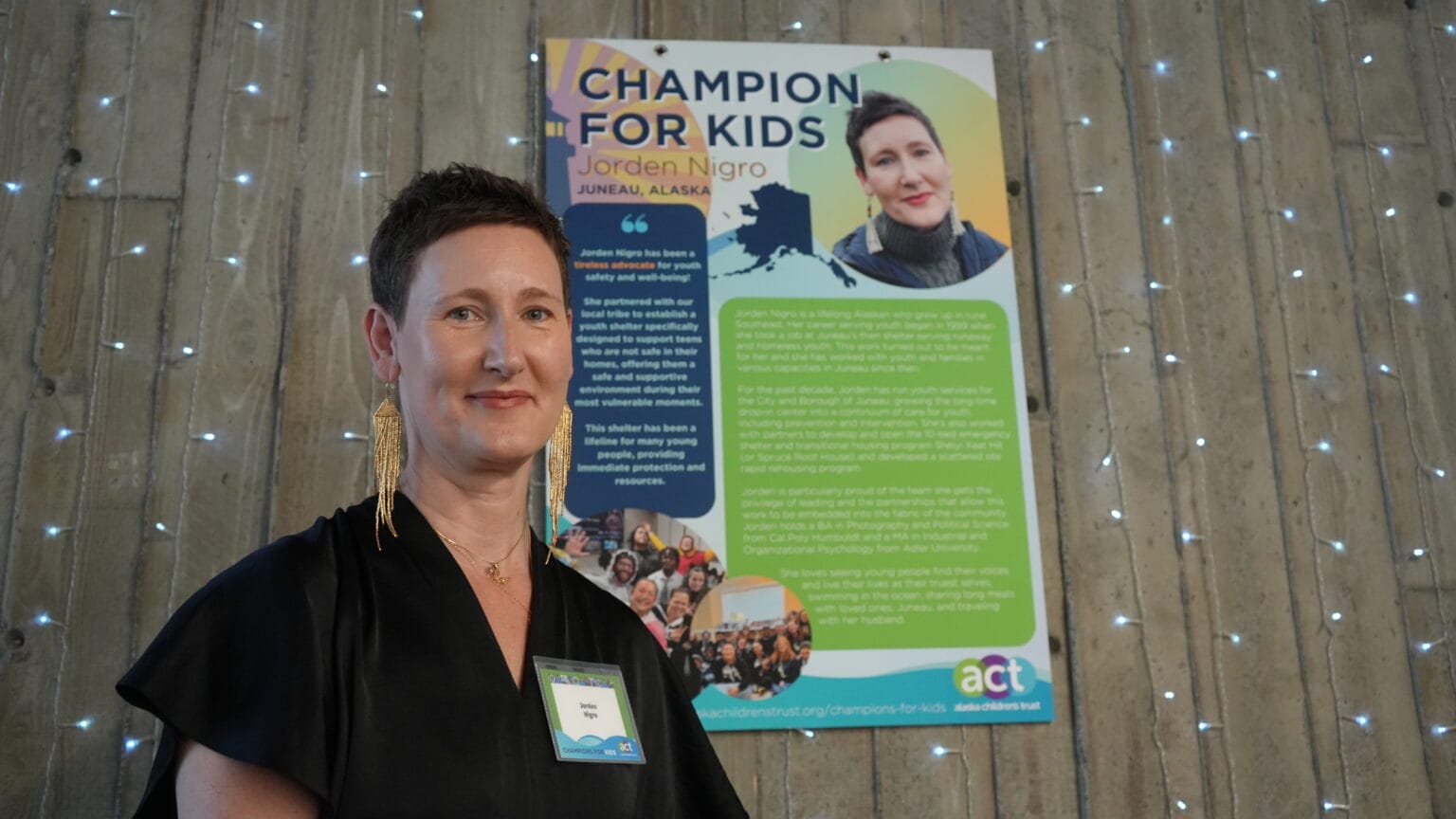 Jorden Nigro awarded by Alaska Children's Trust as Champion of Kids ...